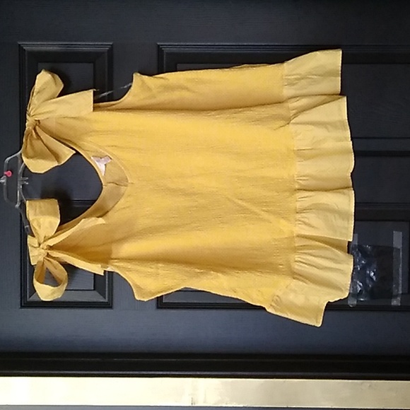 Terra & Sky | Tops | Terra Sky Yellow Summer Top | Poshmark